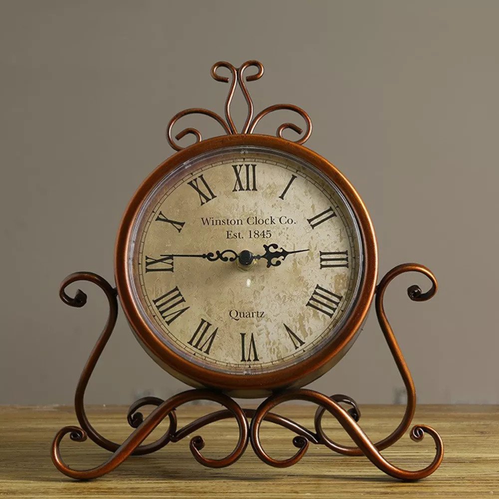 Antique Vintage Iron Craft Table Clock Price In Pakistan - Shopylancy